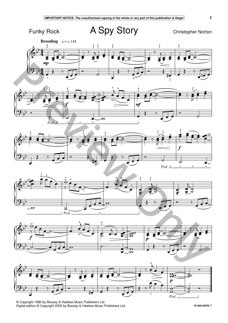 A Spy Story Piano Sheet Music | J.W. Pepper