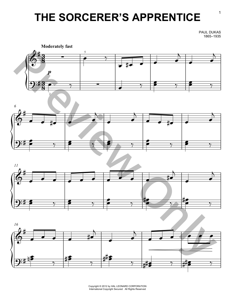 The Sorcerer's Apprentice | J.W. Pepper