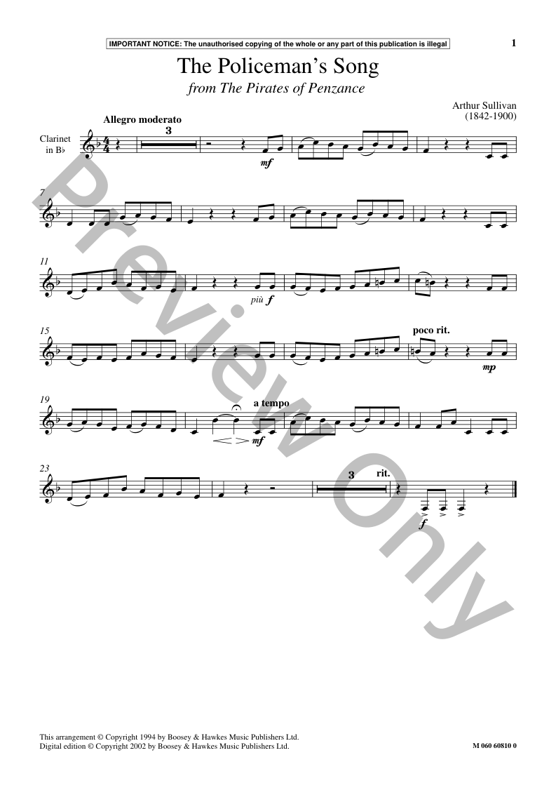 The Policeman's Song | J.W. Pepper