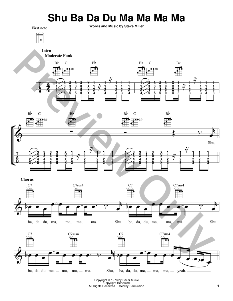 Shu Ba Da Du Ma Ma Ma Ma | J.W. Pepper