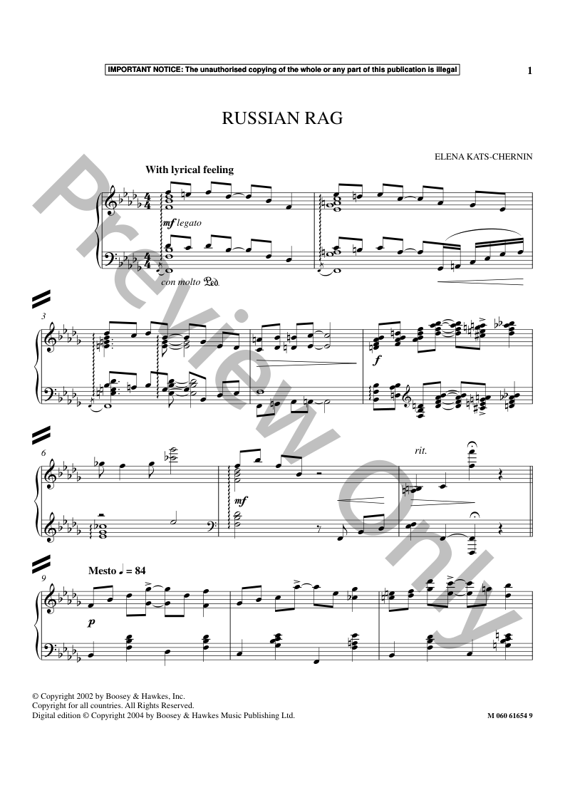 Russian Rag | J.W. Pepper