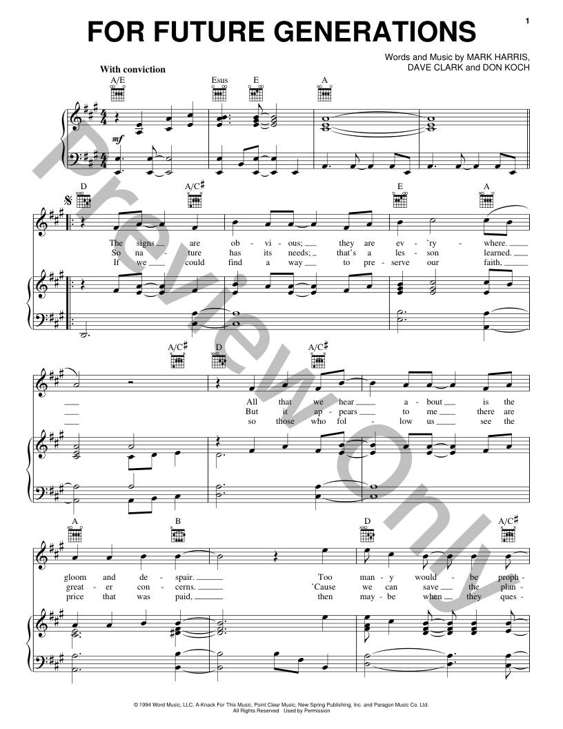 For Future Generations | J.W. Pepper