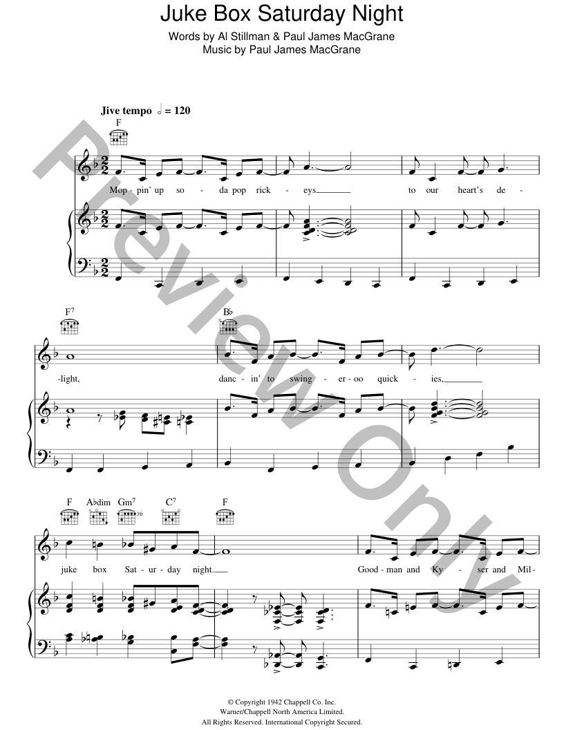 Juke Box Saturday Night | J.W. Pepper