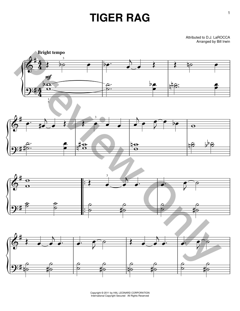 Tiger Rag | J.W. Pepper