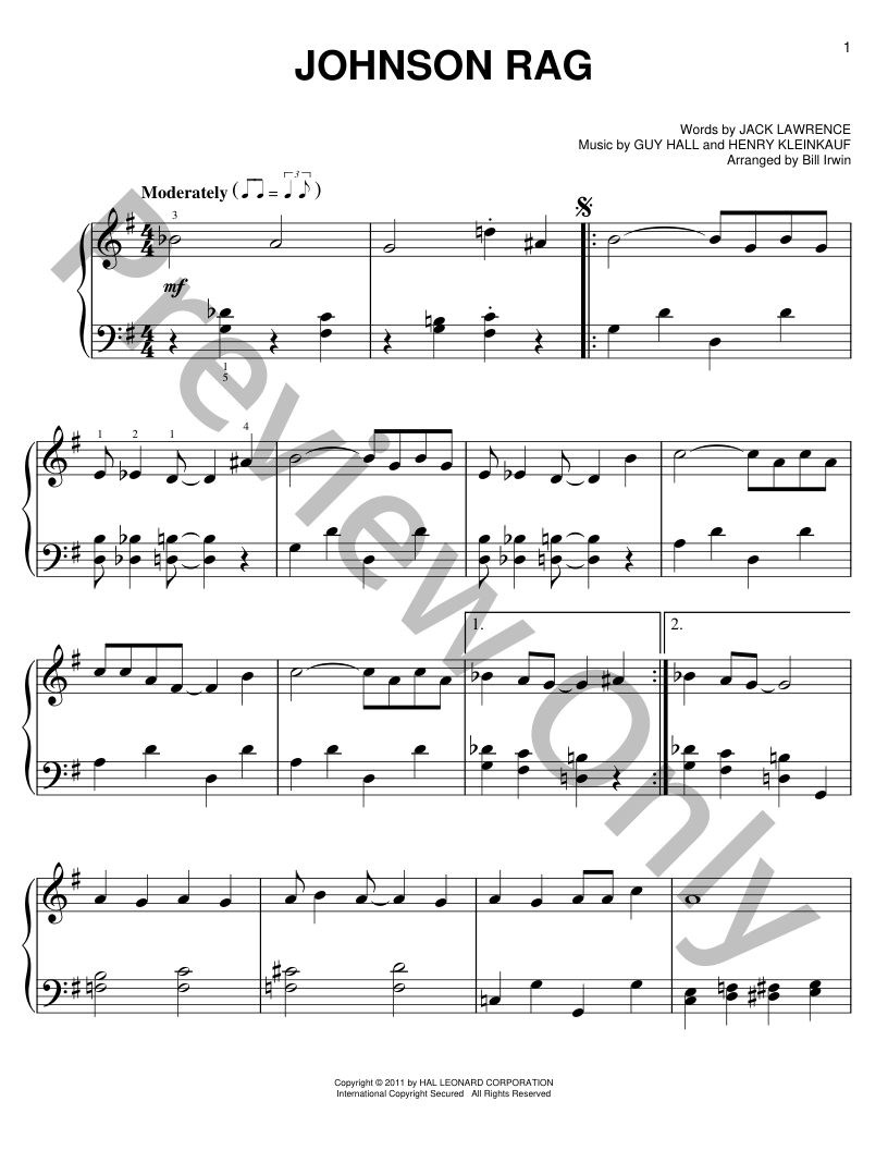 Johnson Rag | J.W. Pepper