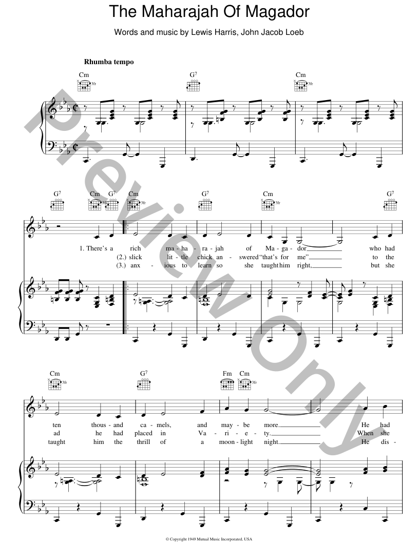 The Maharajah Of Magador | J.W. Pepper