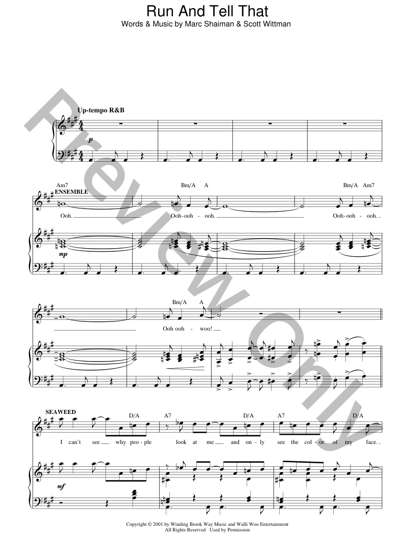 Run And Tell That P/V/G Sheet Music | J.W. Pepper