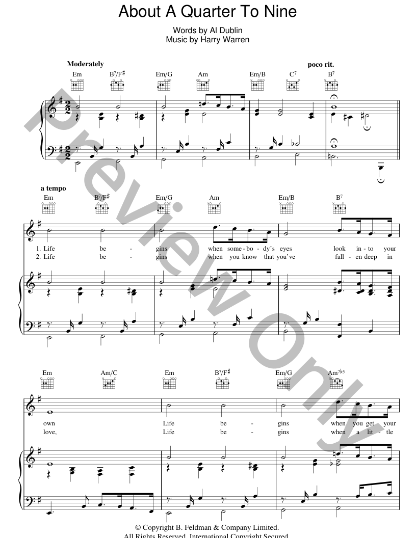 A Flatout A Quarter To Nine | J.W. Pepper