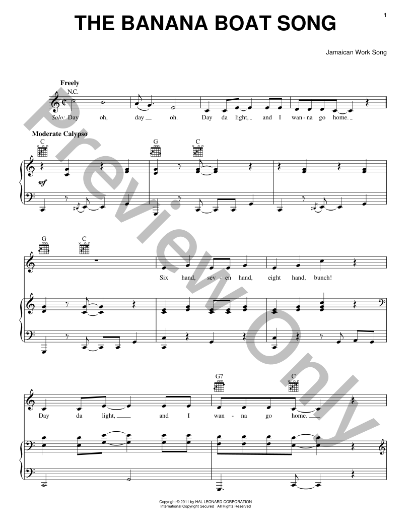 The Banana Boat Song | J.W. Pepper