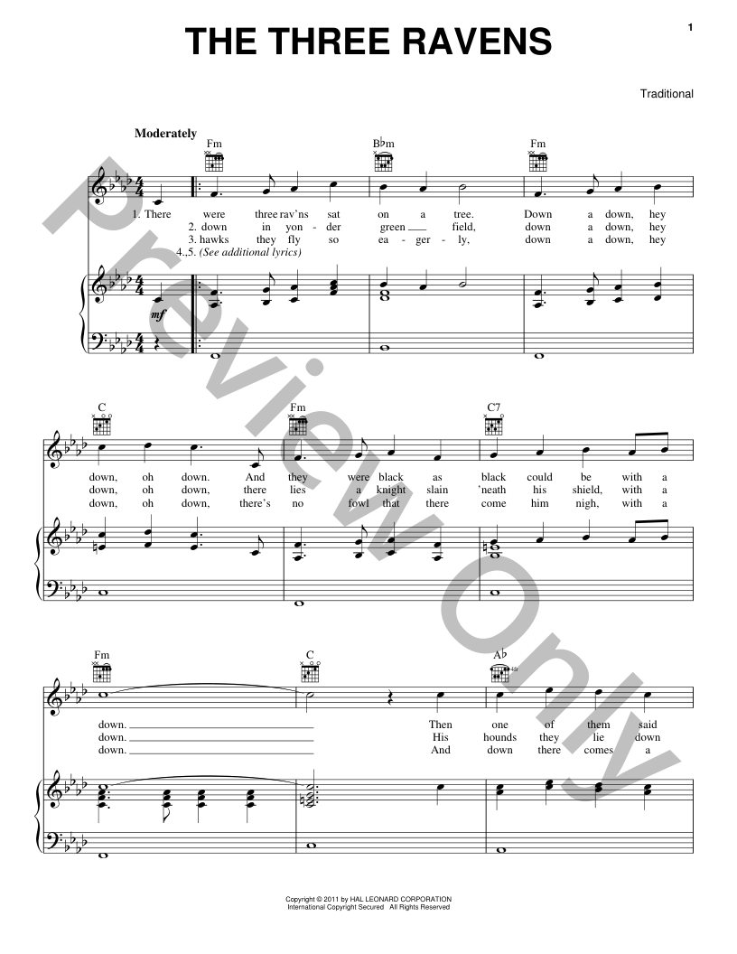 The Three Ravens | J.W. Pepper