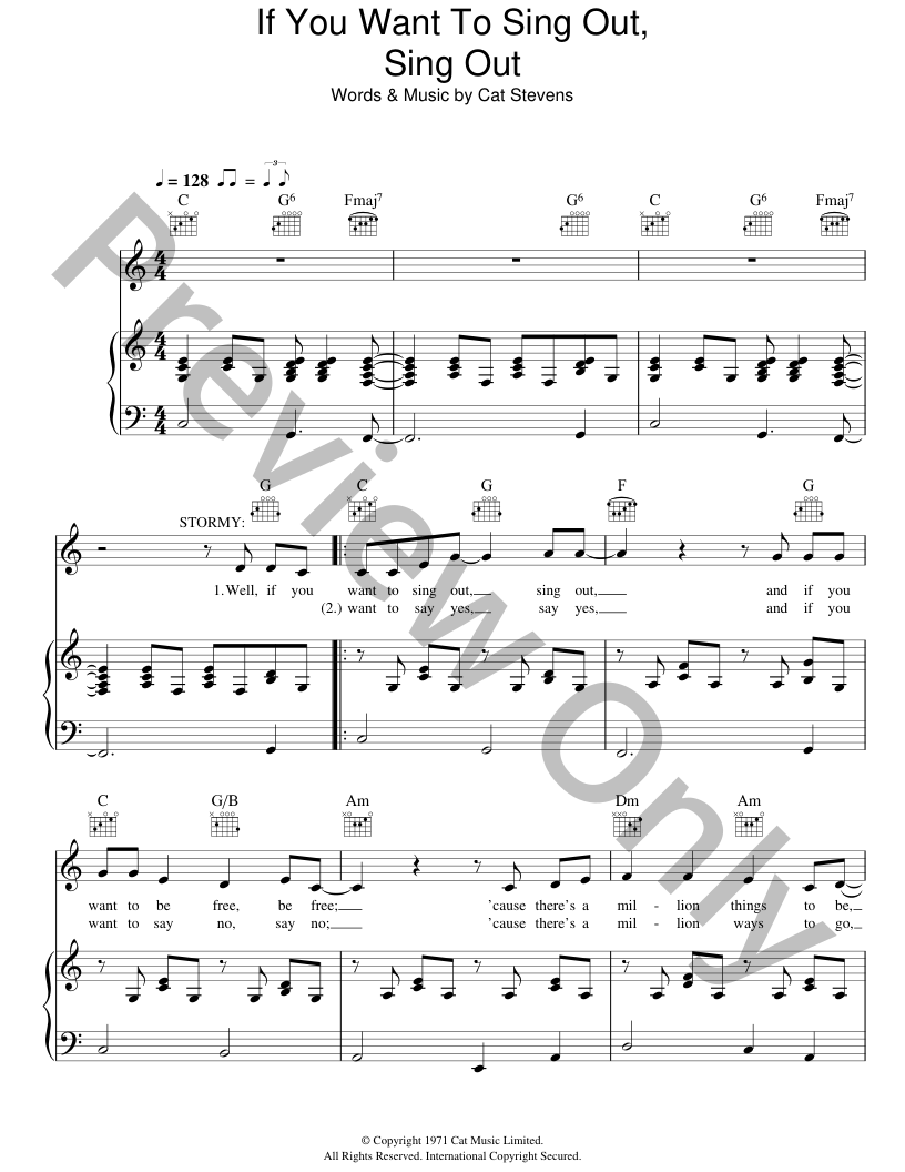 If You Want To Sing Out, Sing Out | J.W. Pepper