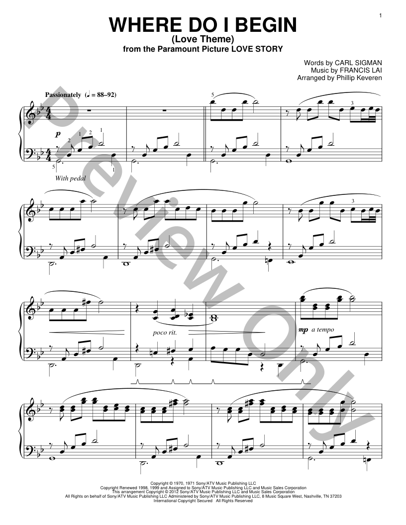 Where Do I Begin | J.W. Pepper