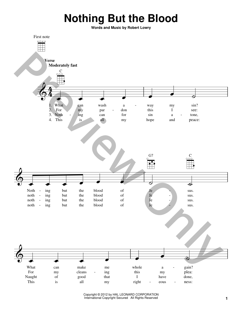 Nothing But The Blood | J.W. Pepper