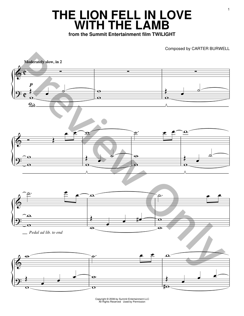 The Lion Fell In Love With The Lamb | J.W. Pepper