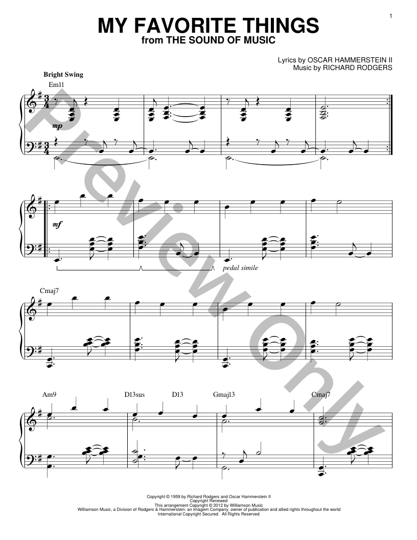 My Favorite Things | J.W. Pepper