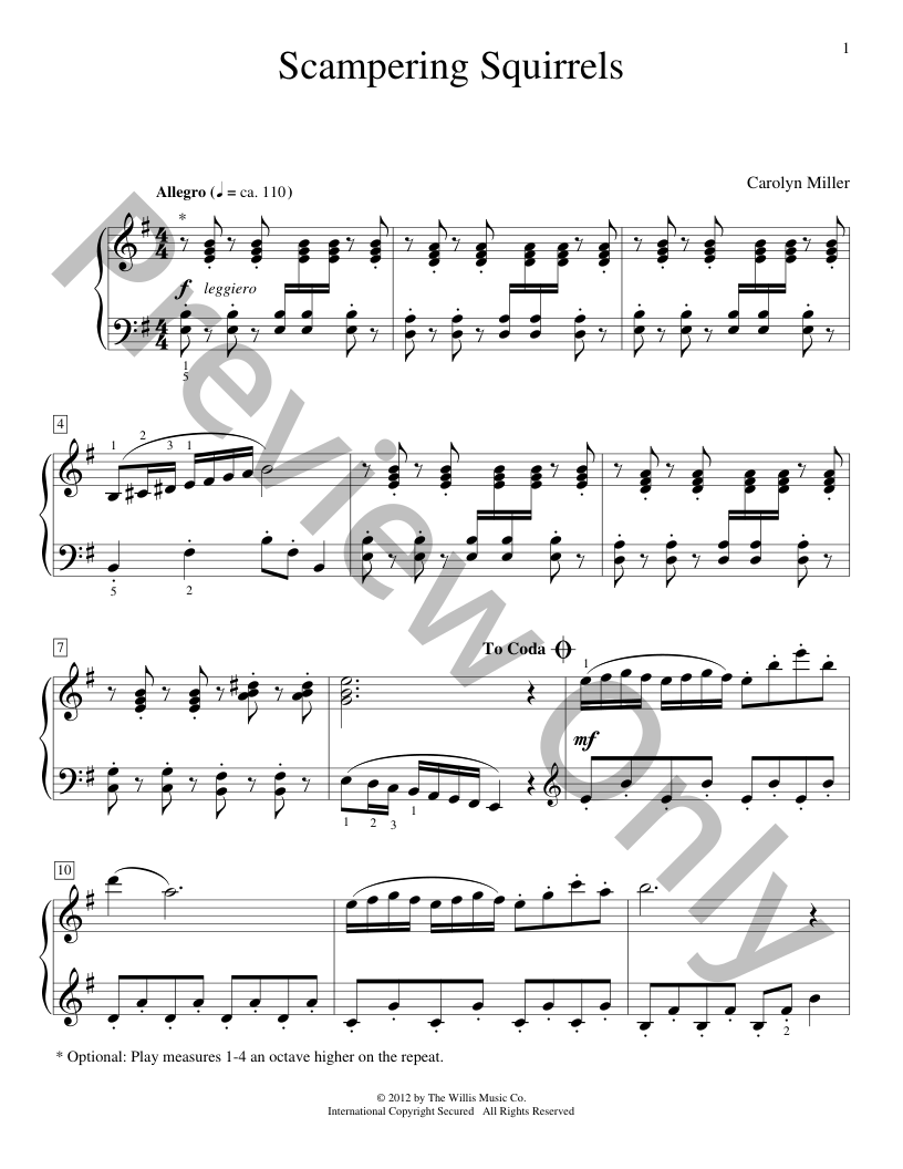 Scampering Squirrels | J.W. Pepper