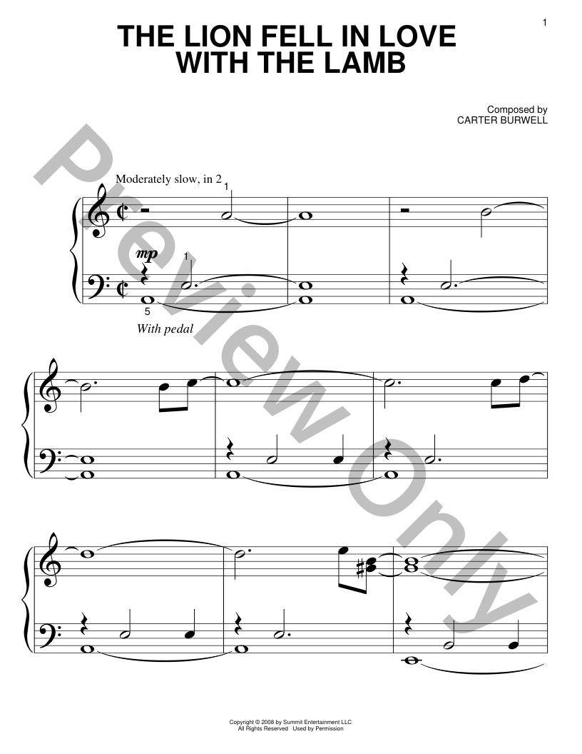 The Lion Fell In Love With The Lamb | J.W. Pepper