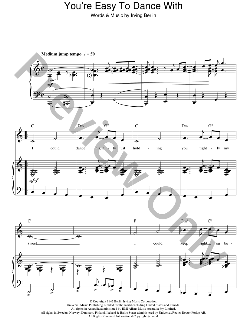 You're Easy To Dance With | J.W. Pepper