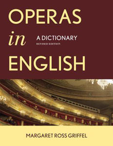 Operas in English: A Dictionary | J.W. Pepper
