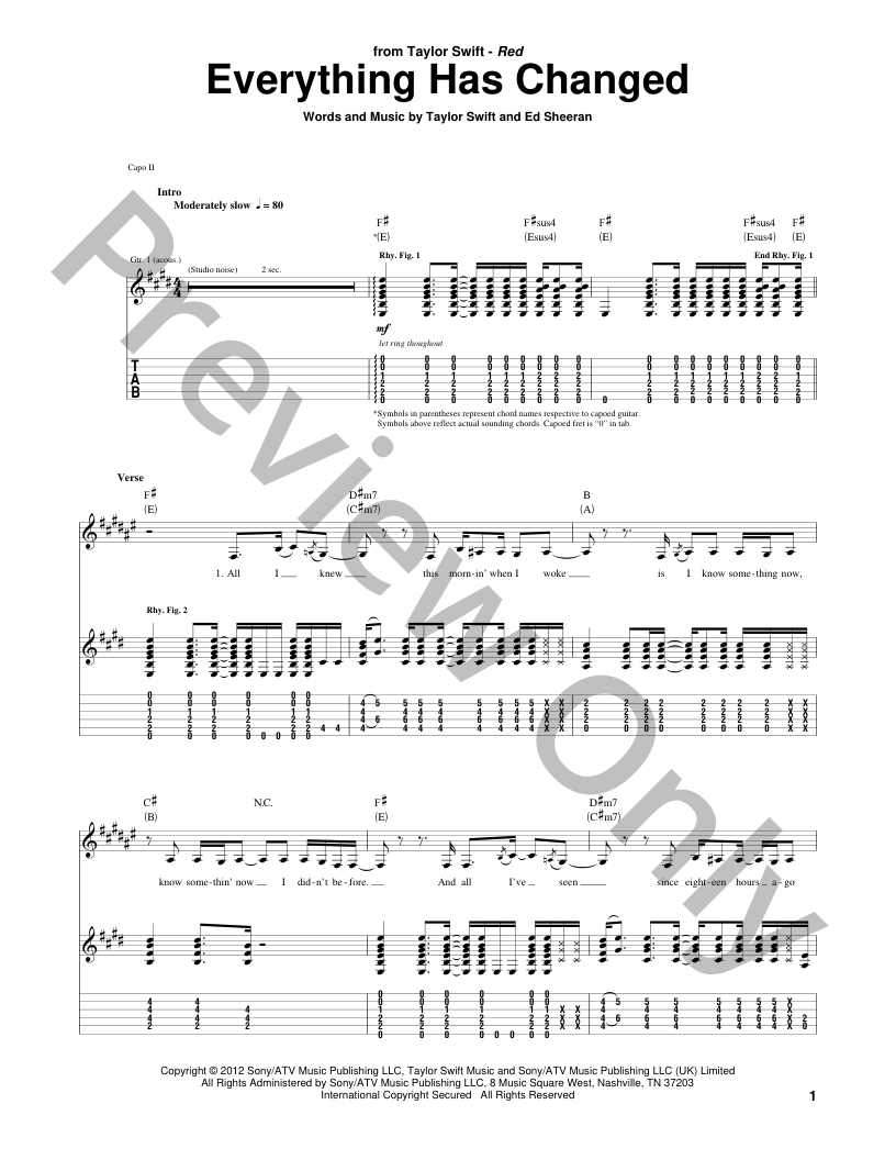 Everything Has Changed | J.W. Pepper