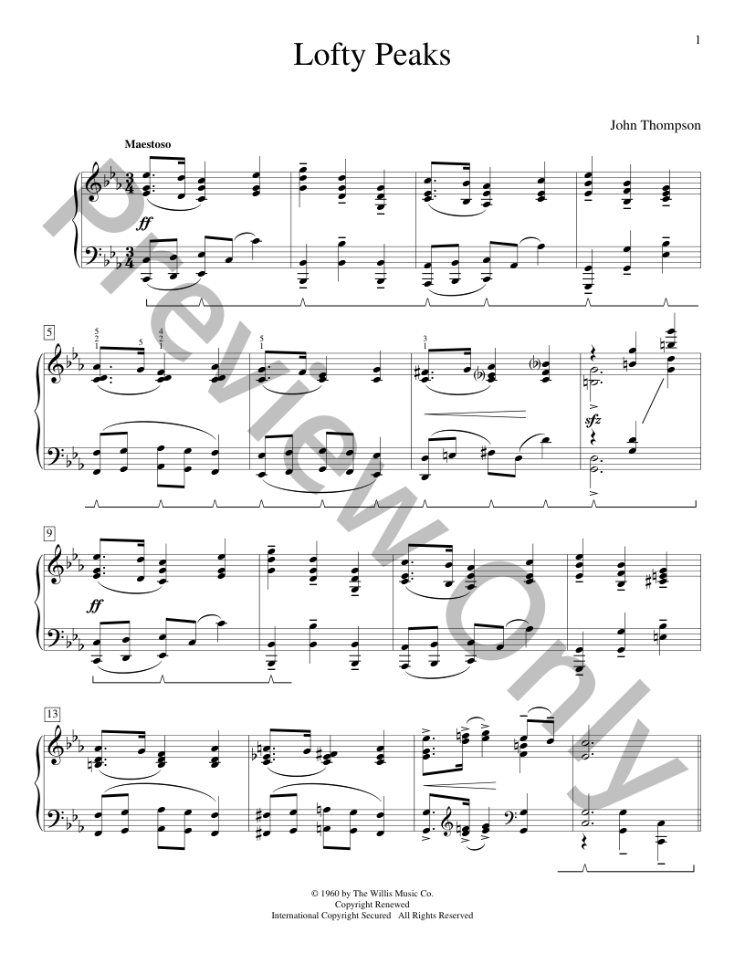 Lofty Peaks | J.W. Pepper