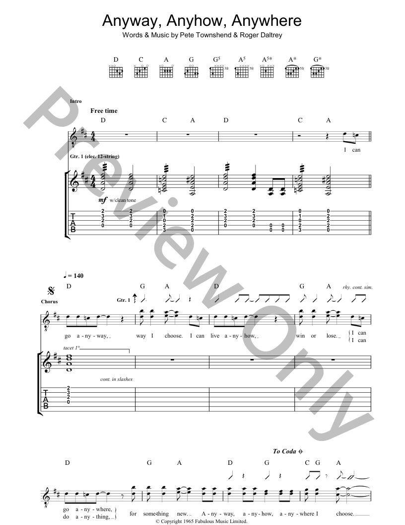 Anyway, Anyhow, Anywhere | J.W. Pepper