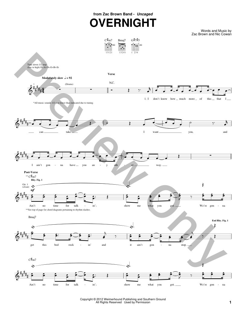 Overnight | J.W. Pepper