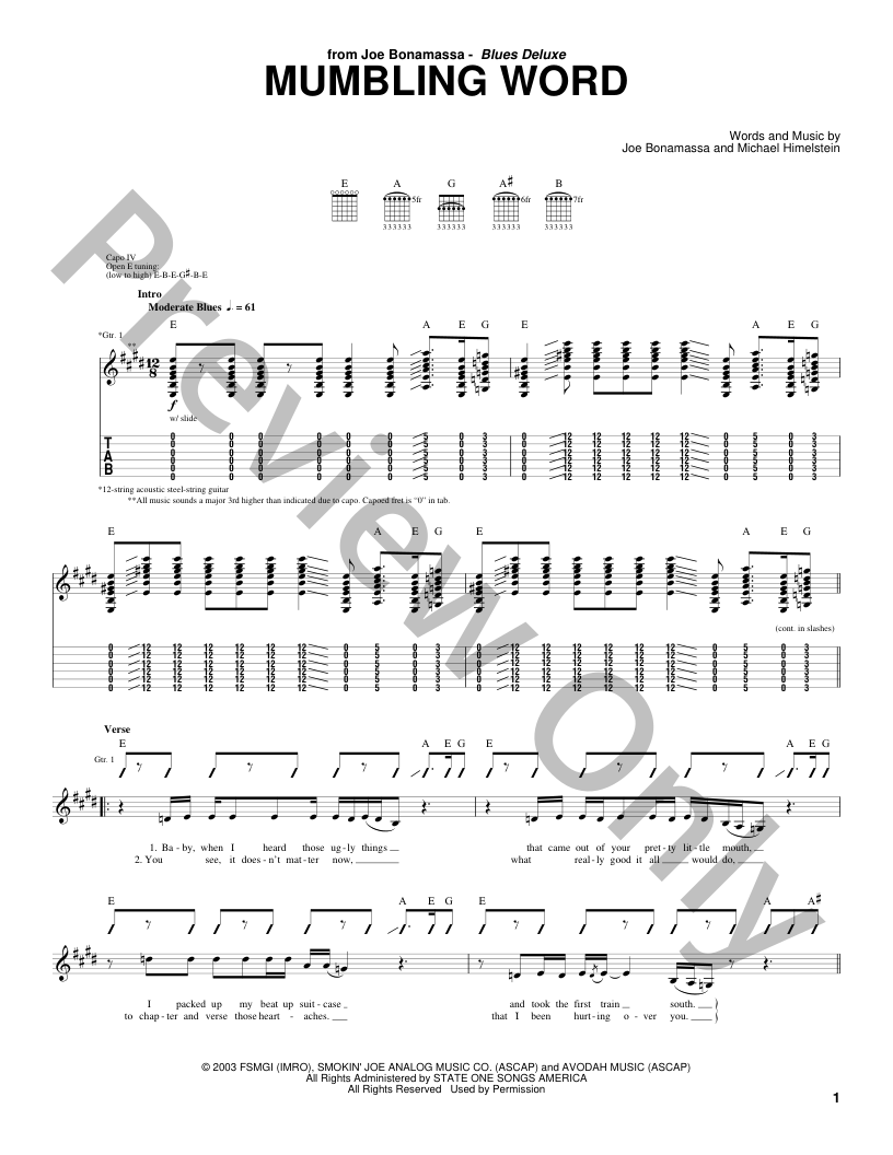 Mumbling Word | J.W. Pepper