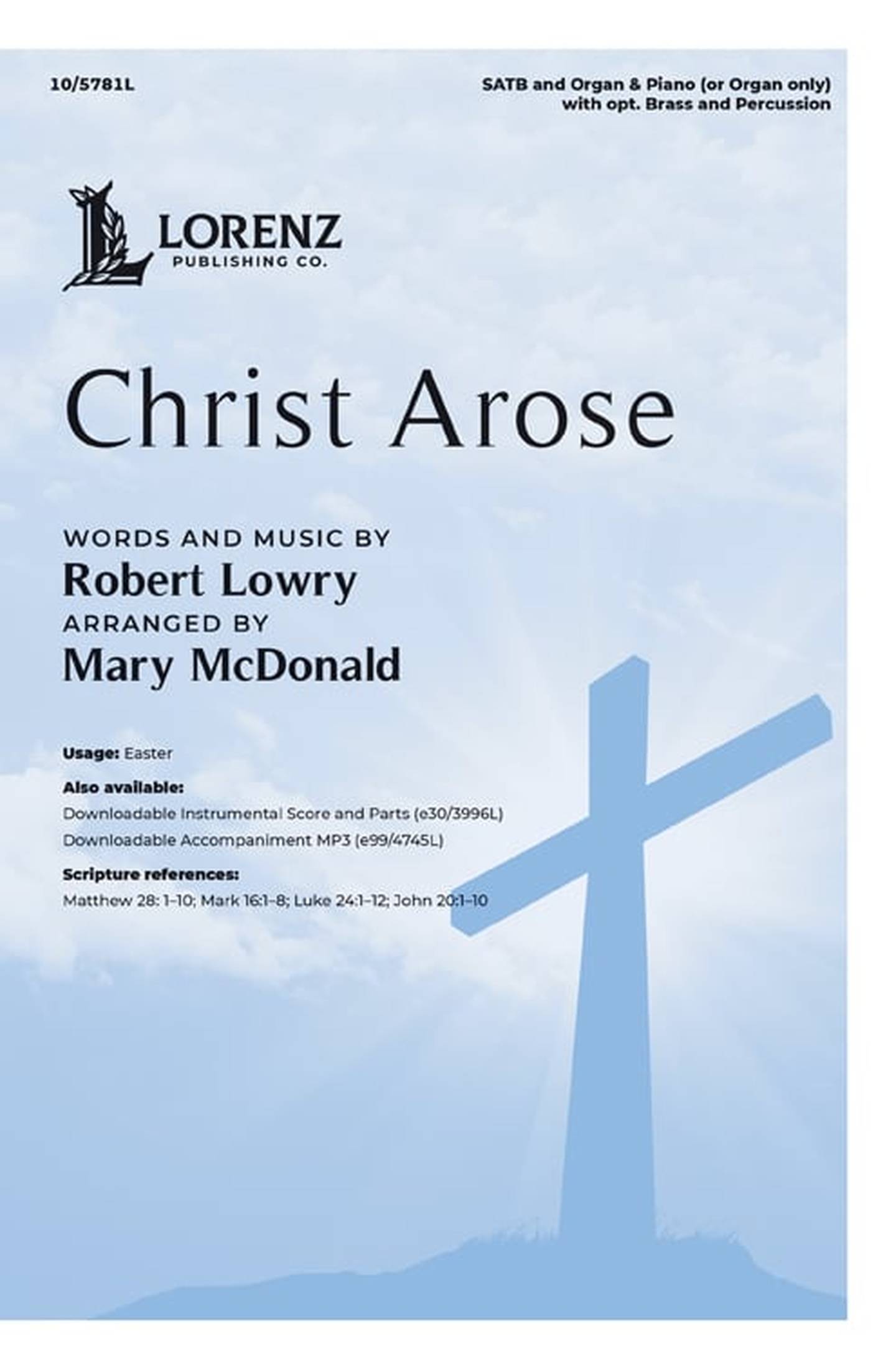 Christ Arose Choral Sheet Music | J.W. Pepper