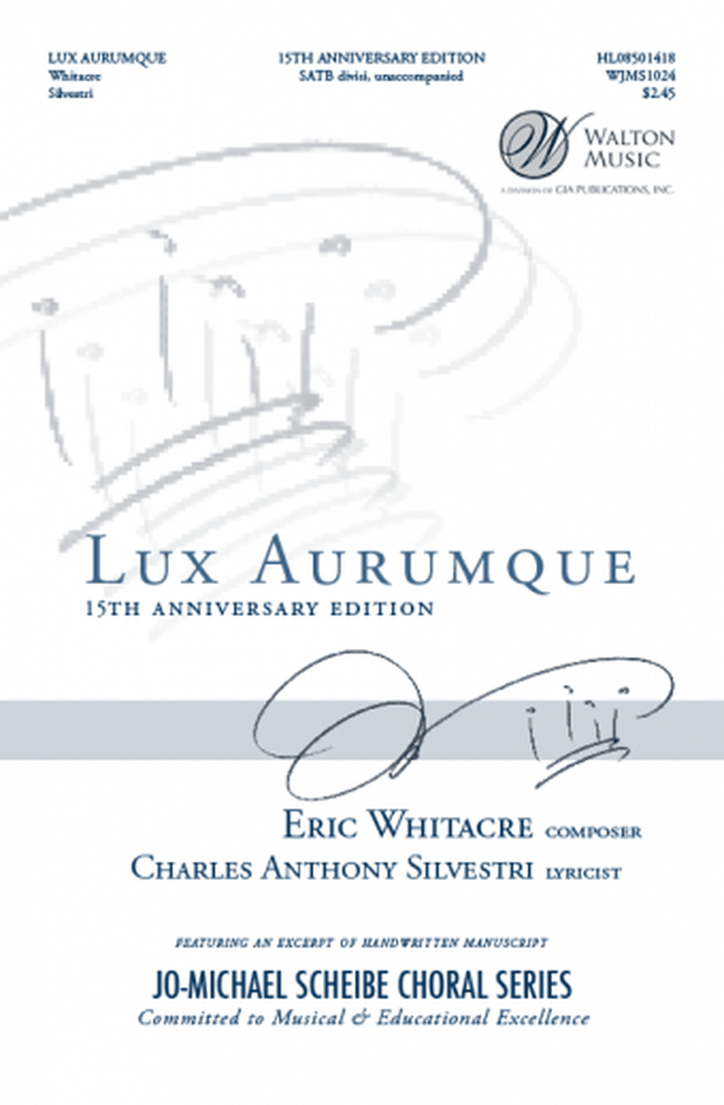 Lux Aurumque Choral Sheet Music | J.W. Pepper