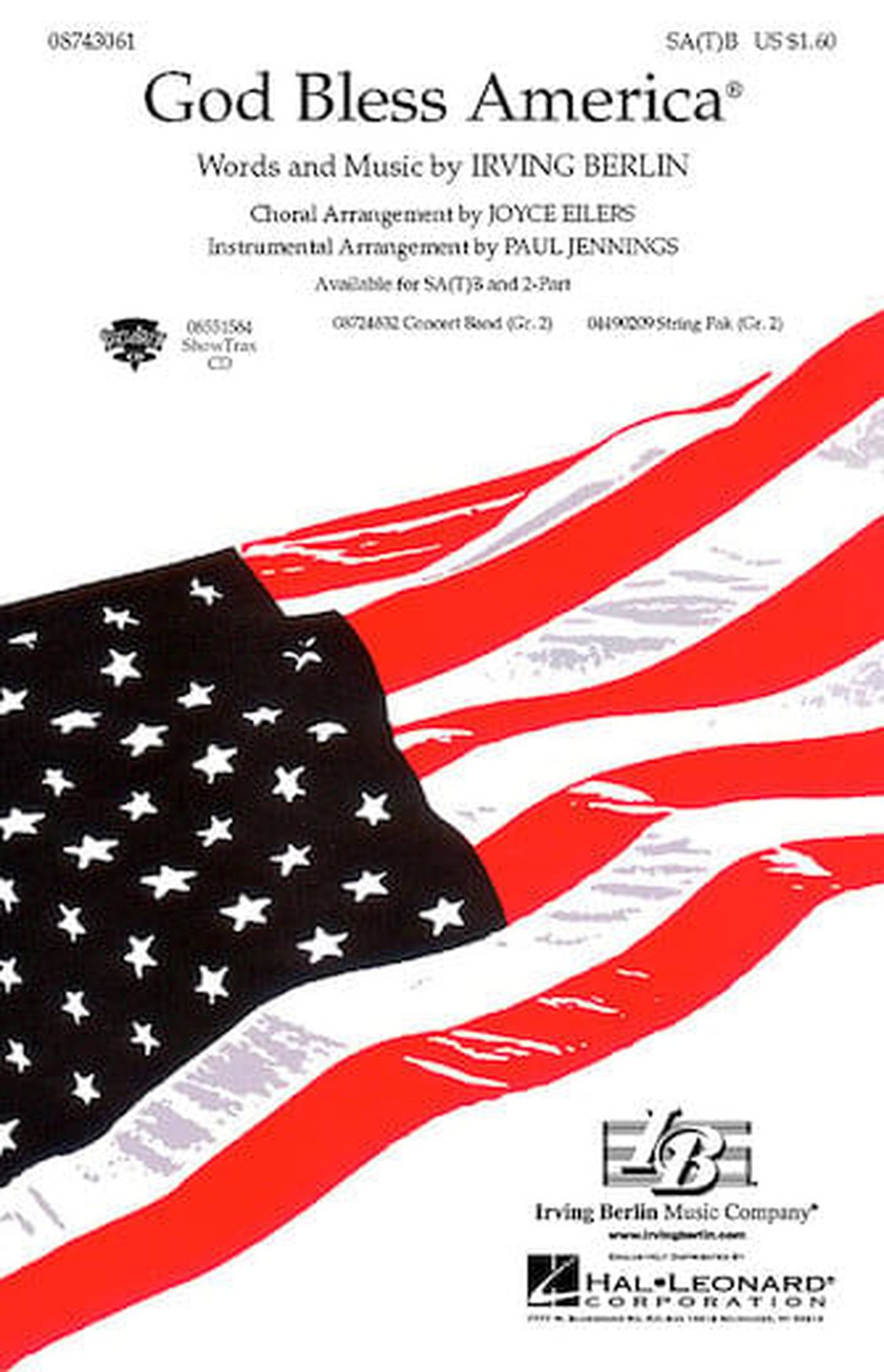 God Bless America Choral Sheet Music | J.W. Pepper