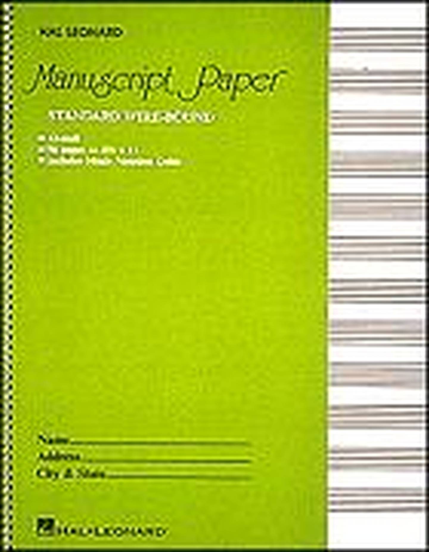Manuscript Paper-12 Staff/Wire Boun | J.W. Pepper
