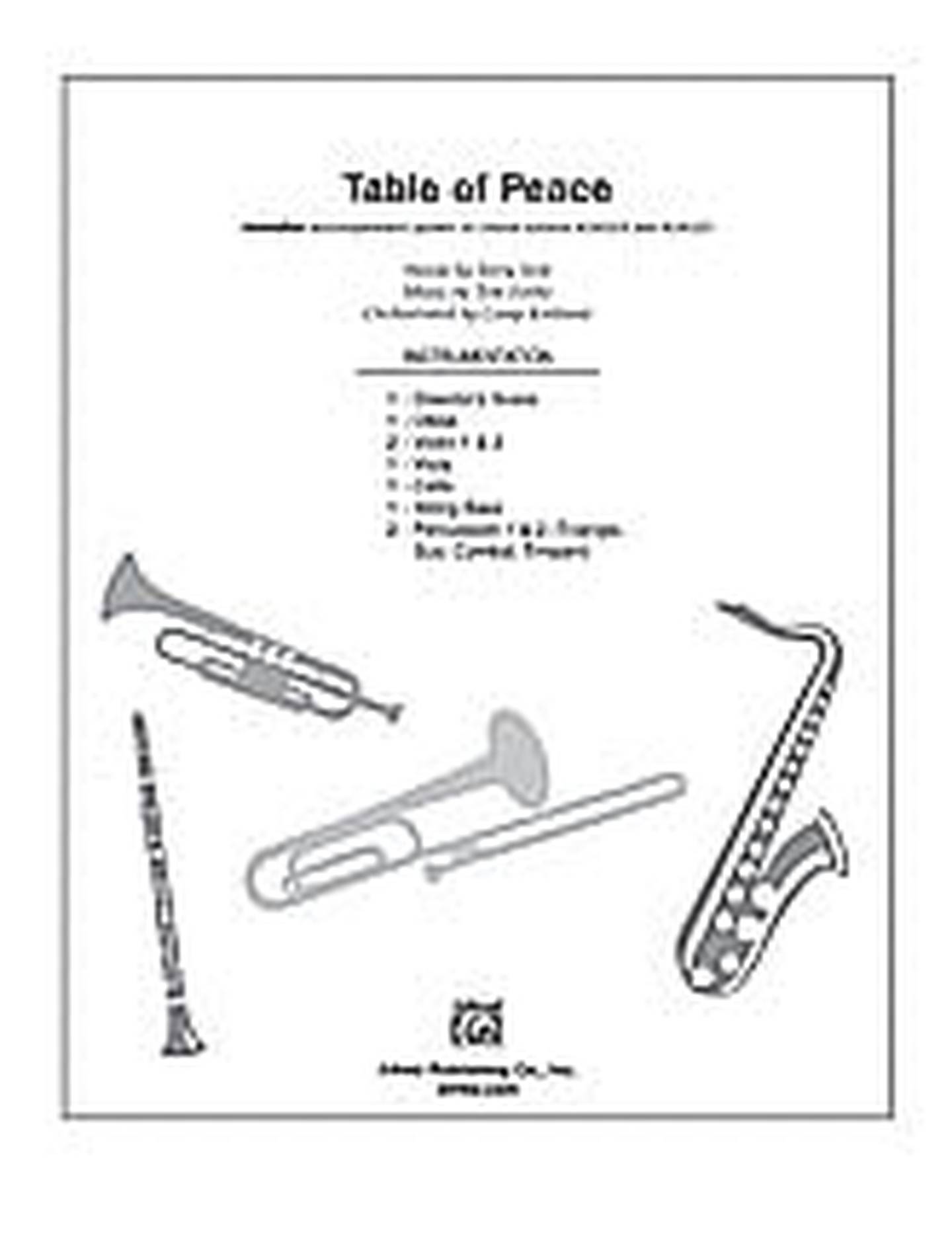 Table of Peace Choral Sheet Music | J.W. Pepper