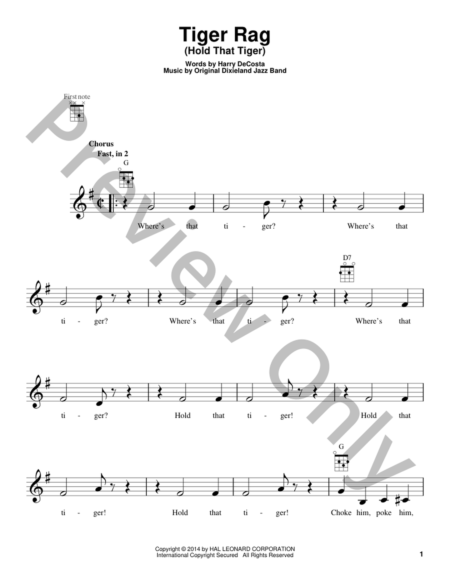 Tiger Rag | J.W. Pepper