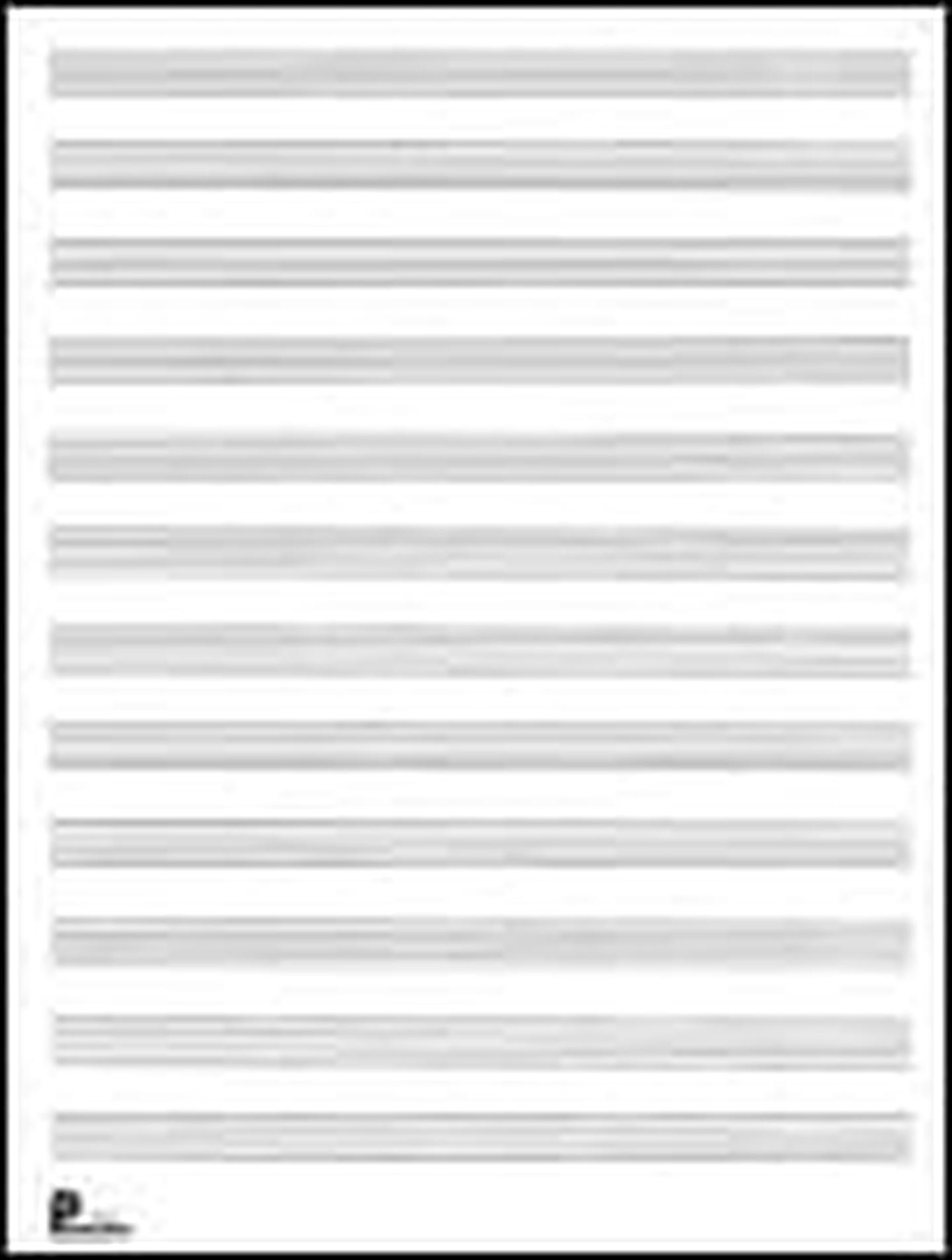 Manuscript Paper No. 1-12 Stave | J.W. Pepper