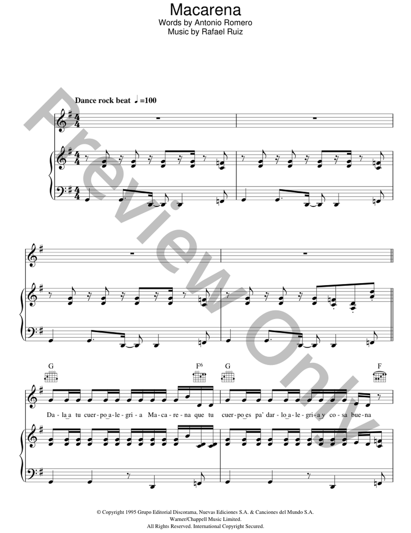 Macarena | J.W. Pepper