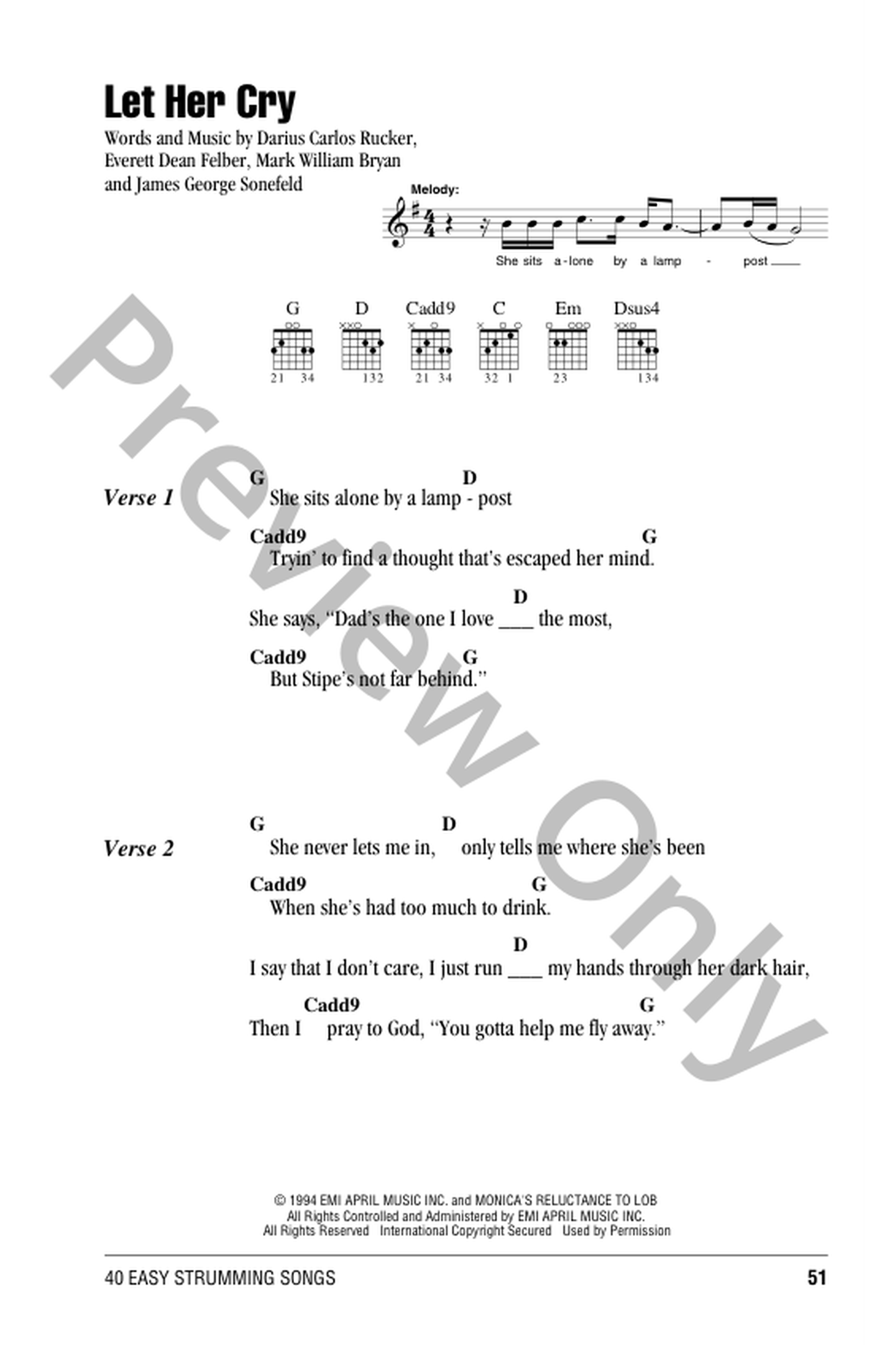 Let Her Cry | J.W. Pepper