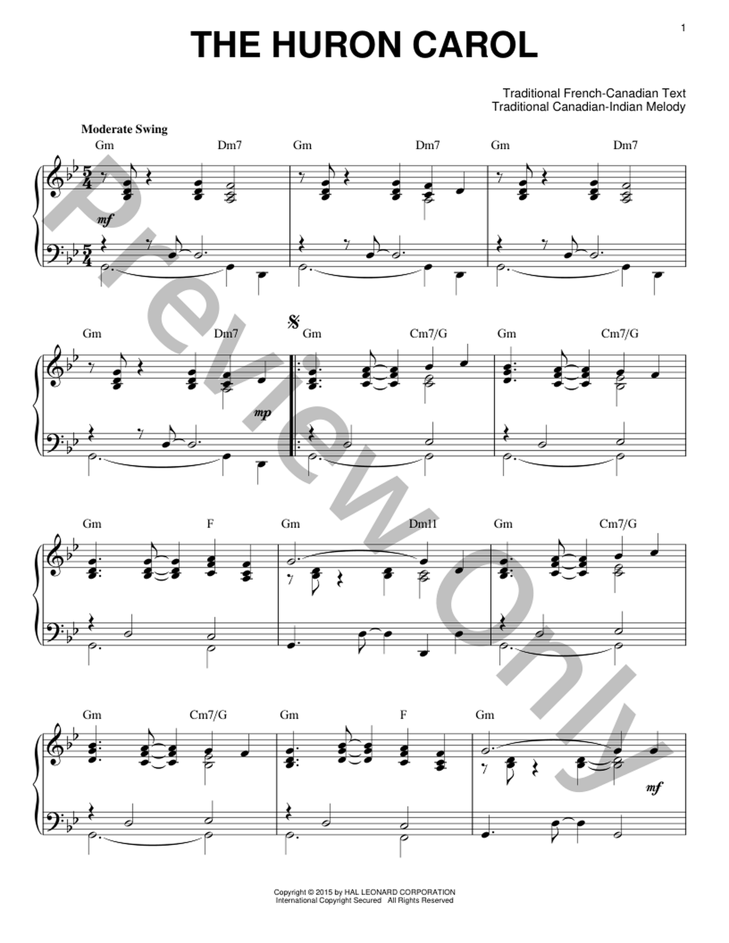 The Huron Carol | J.W. Pepper