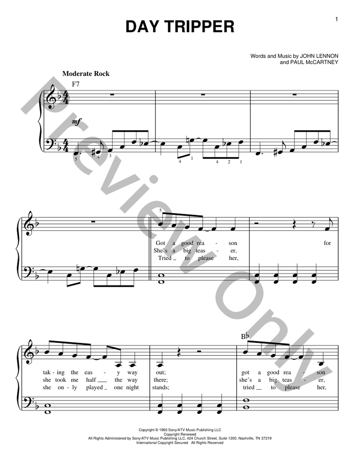 Day Tripper | J.W. Pepper