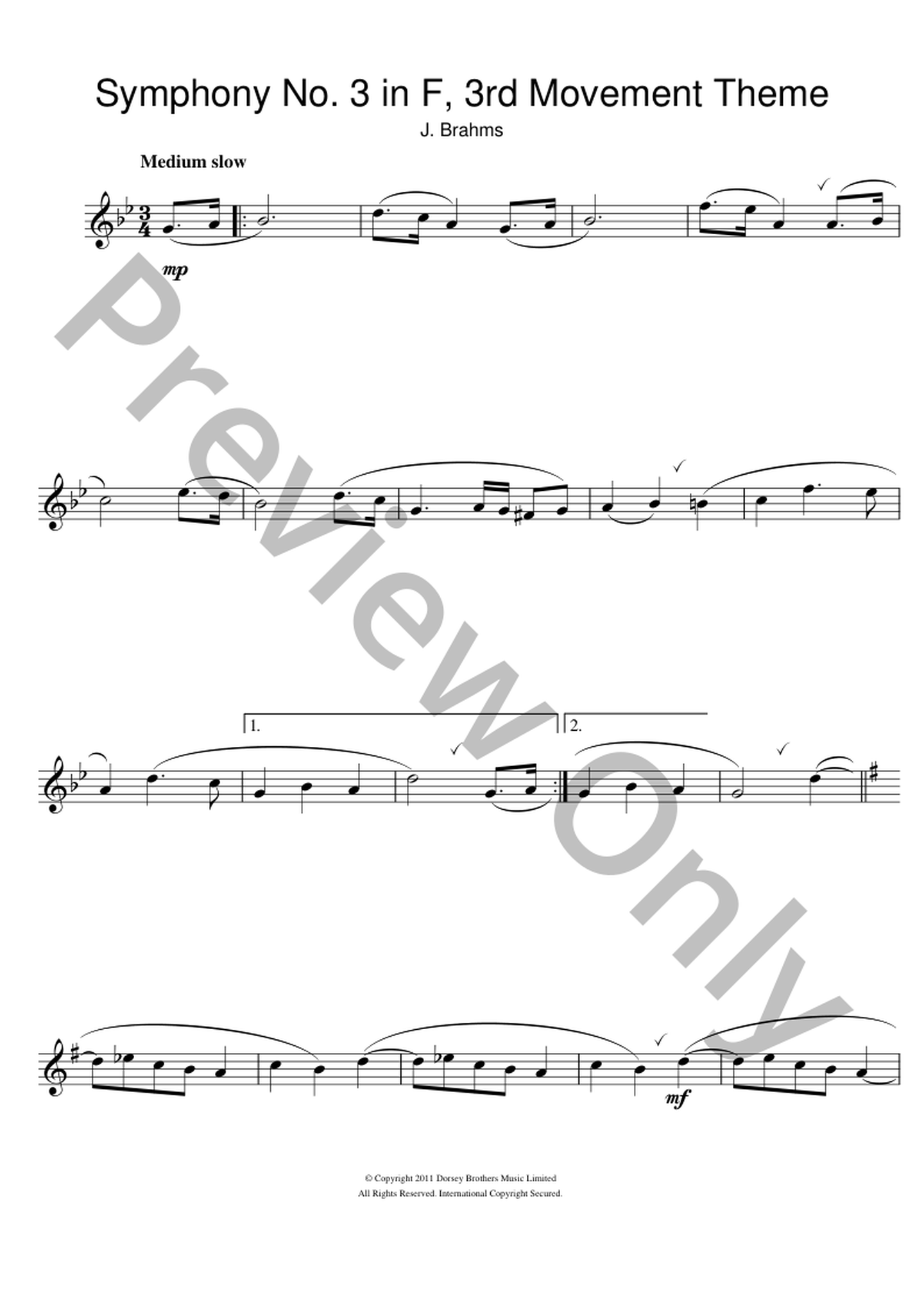 Symphony #3 In F Major 3rd Mvt. | J.W. Pepper