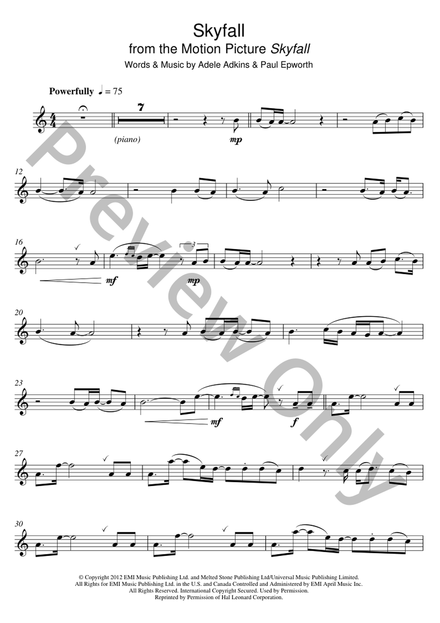 Skyfall | J.W. Pepper