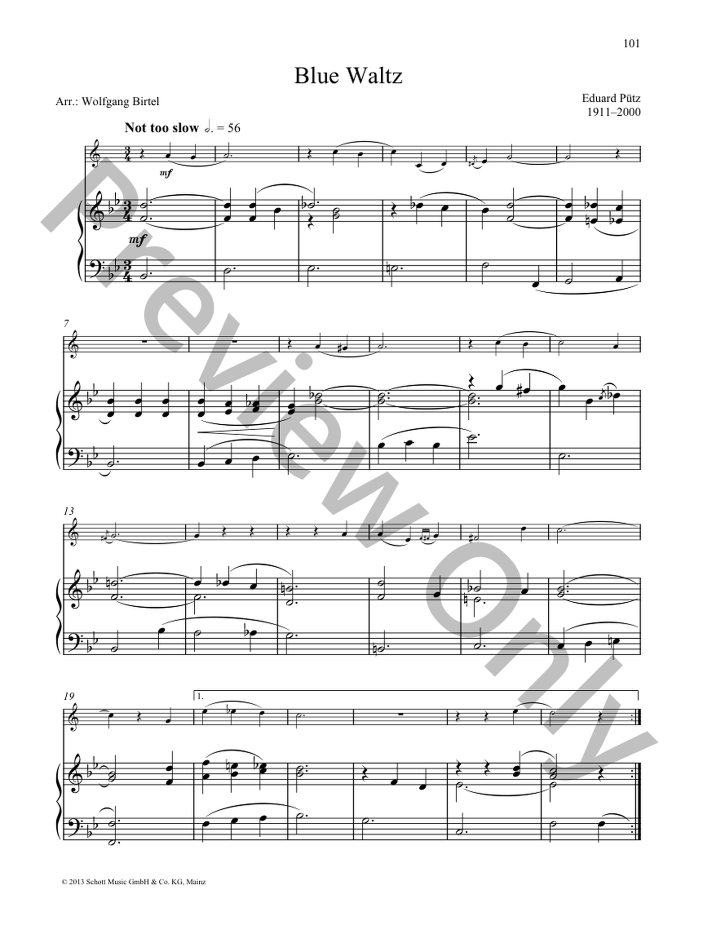 Blue Waltz | J.W. Pepper