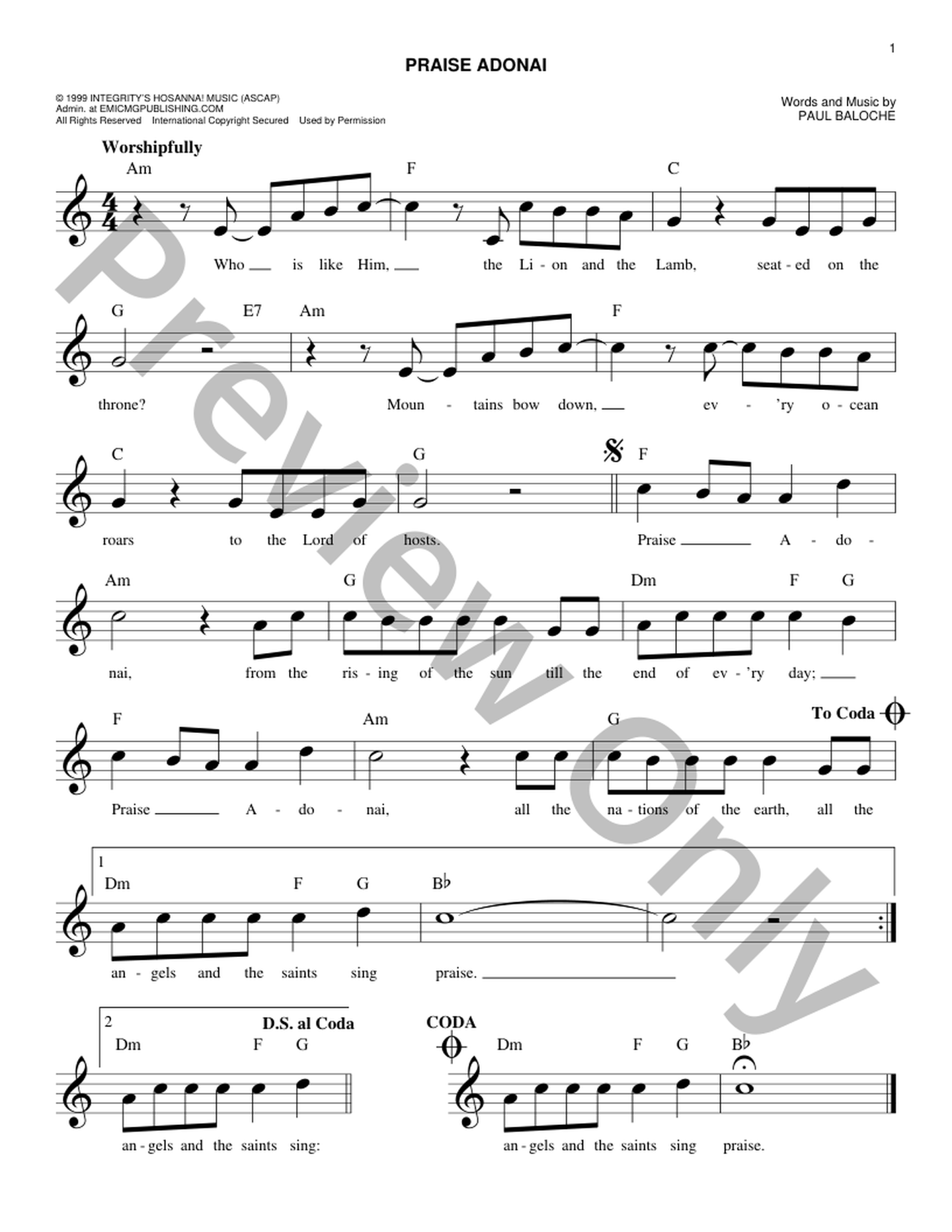 Praise Adonai | J.W. Pepper