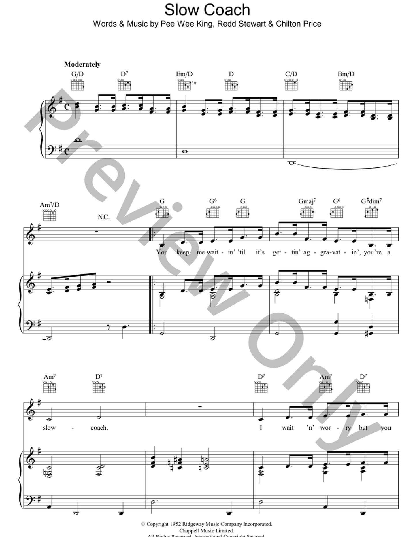 Slow Coach | J.W. Pepper