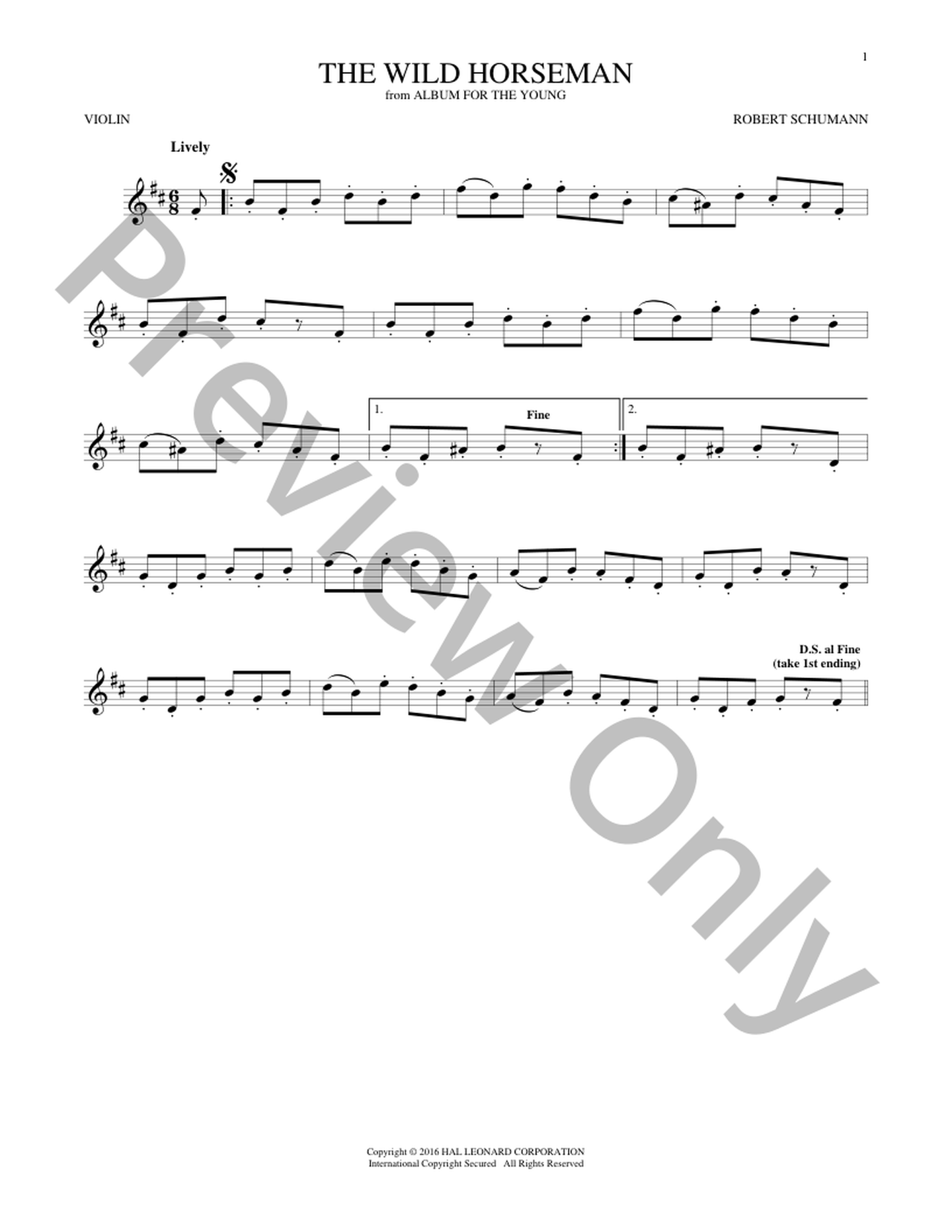 The Wild Horseman, Op. 68, #8 | J.W. Pepper
