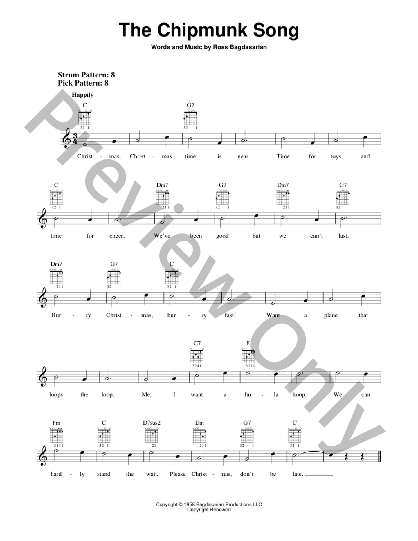 The Chipmunk Song | J.W. Pepper