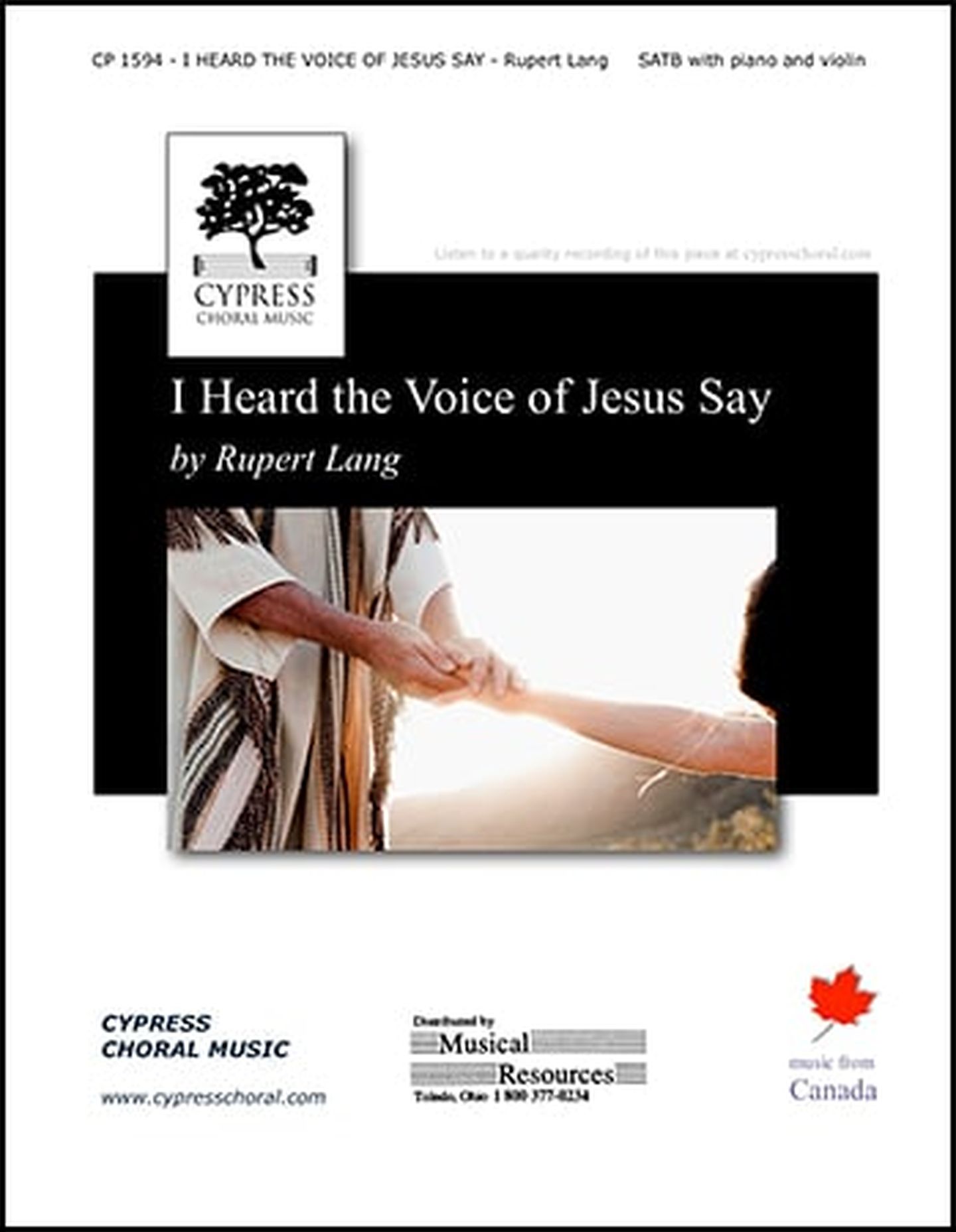 I Heard the Voice of Jesus Say | J.W. Pepper