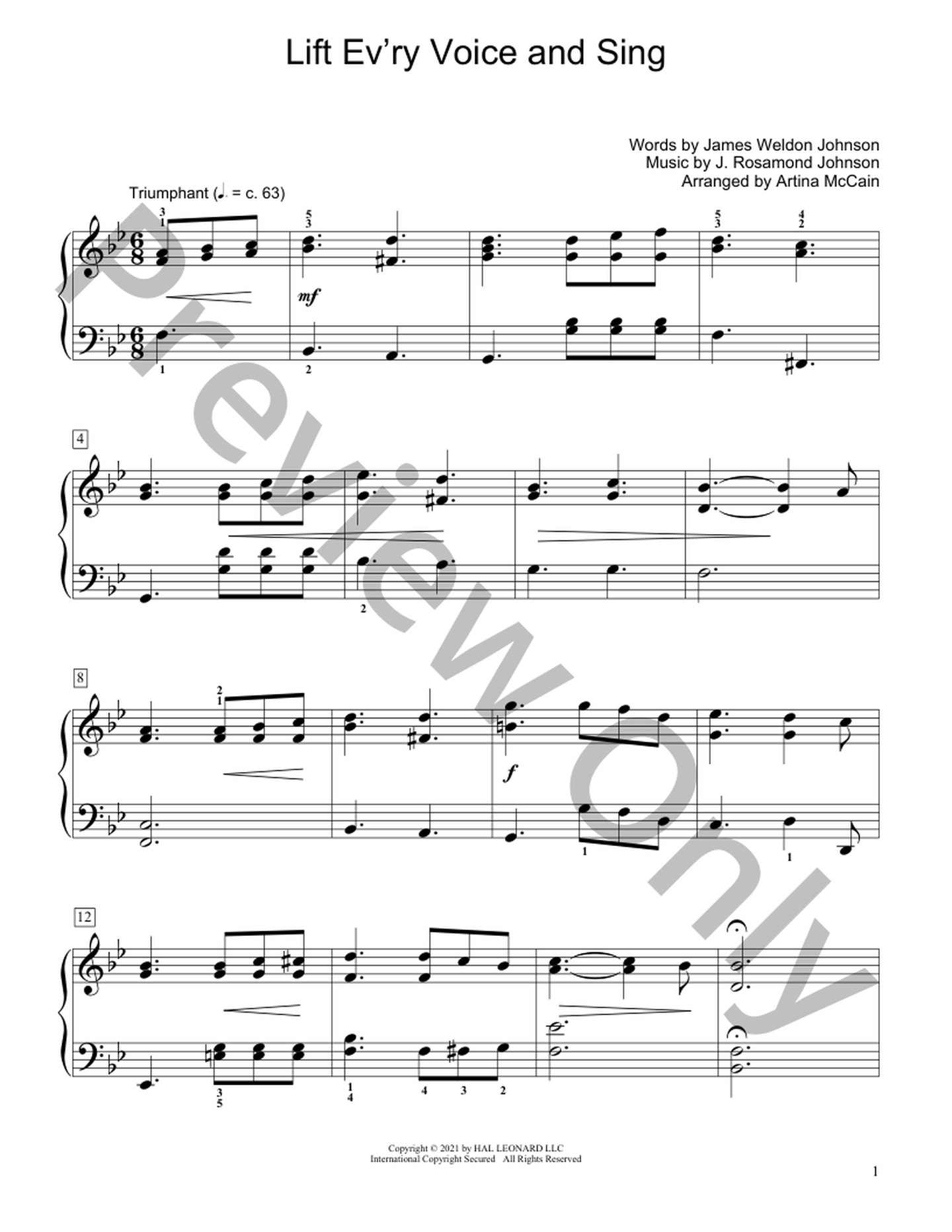 Lift Ev'ry Voice And Sing | J.W. Pepper