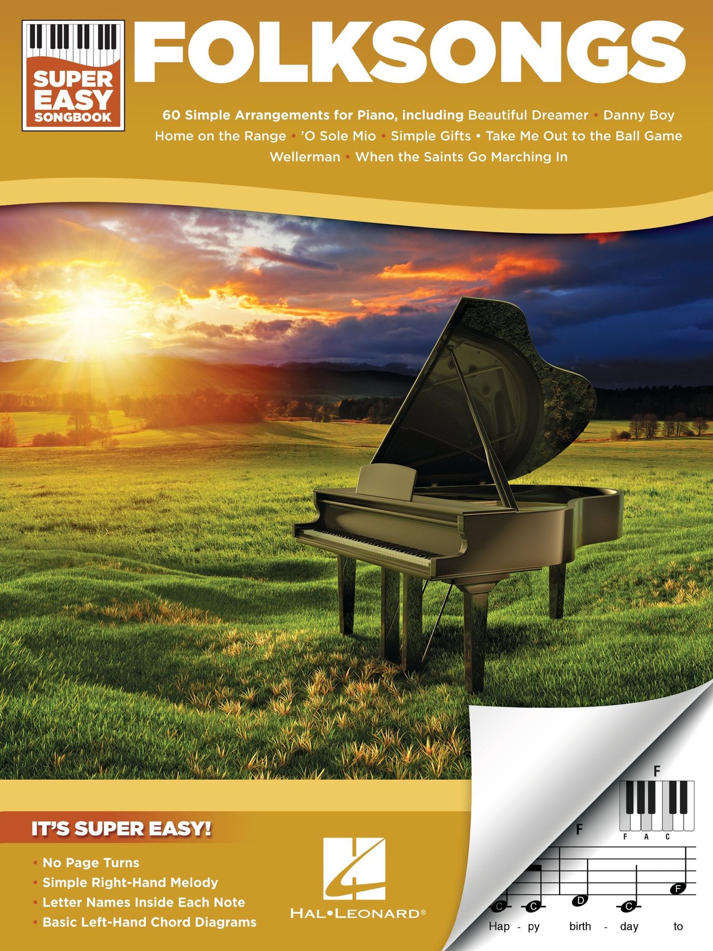 Super Easy Songbook: Folksongs Piano Book | J.W. Pepper