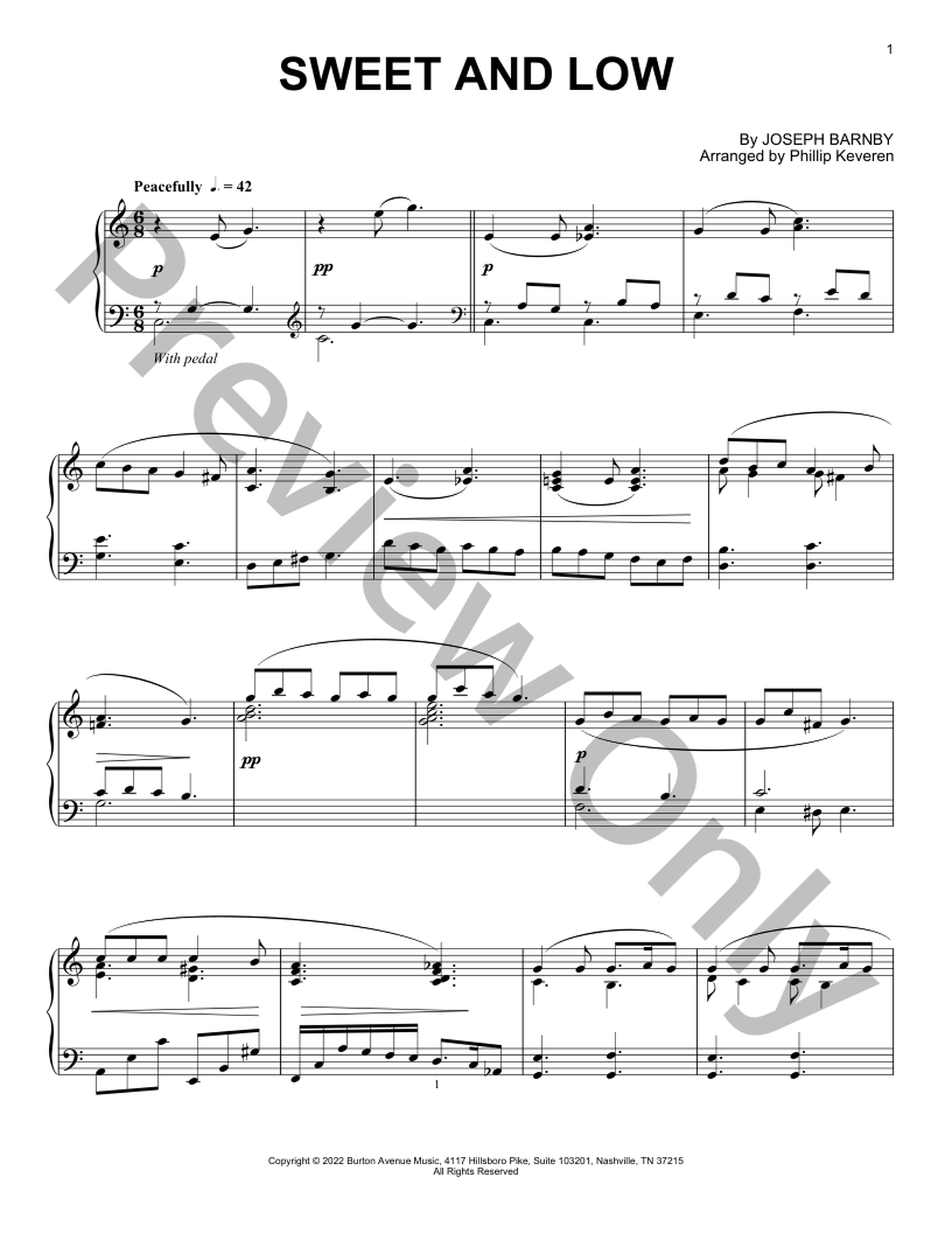 Sweet And Low | J.W. Pepper